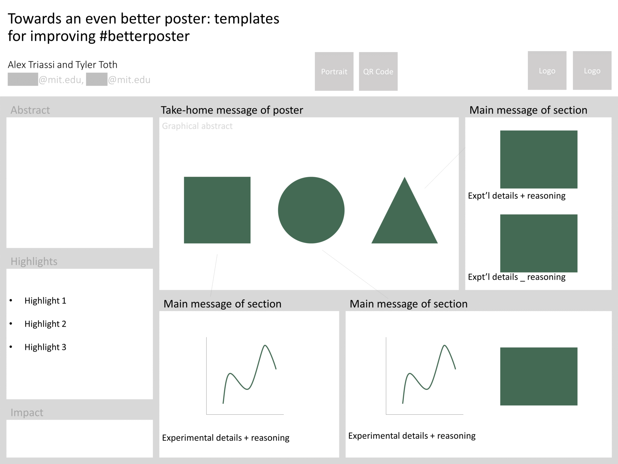 Towards an “#evenbetterposter”: improving the #betterposter template ...